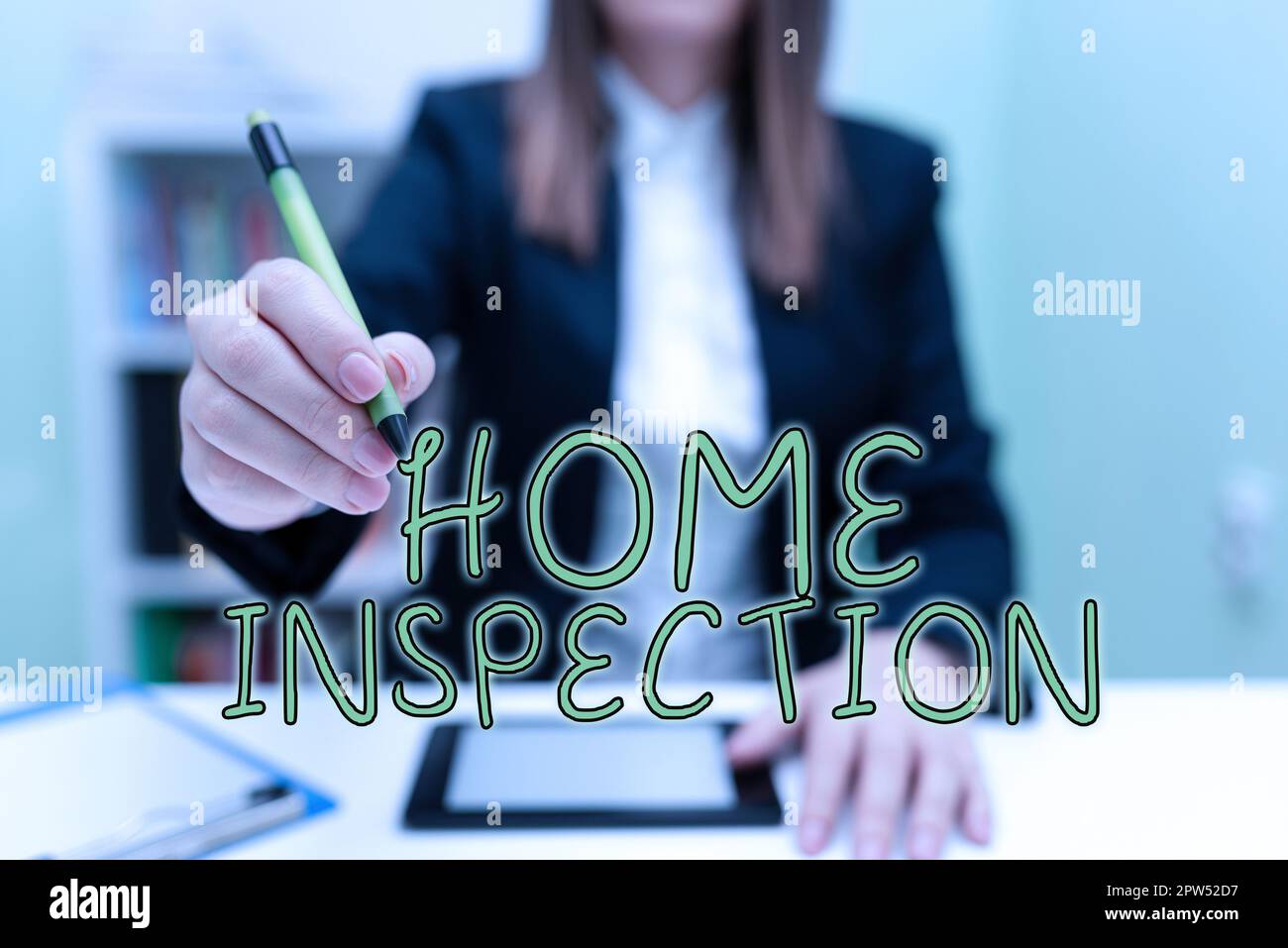 Text sign showing Home Inspection, Business idea noninvasive ...