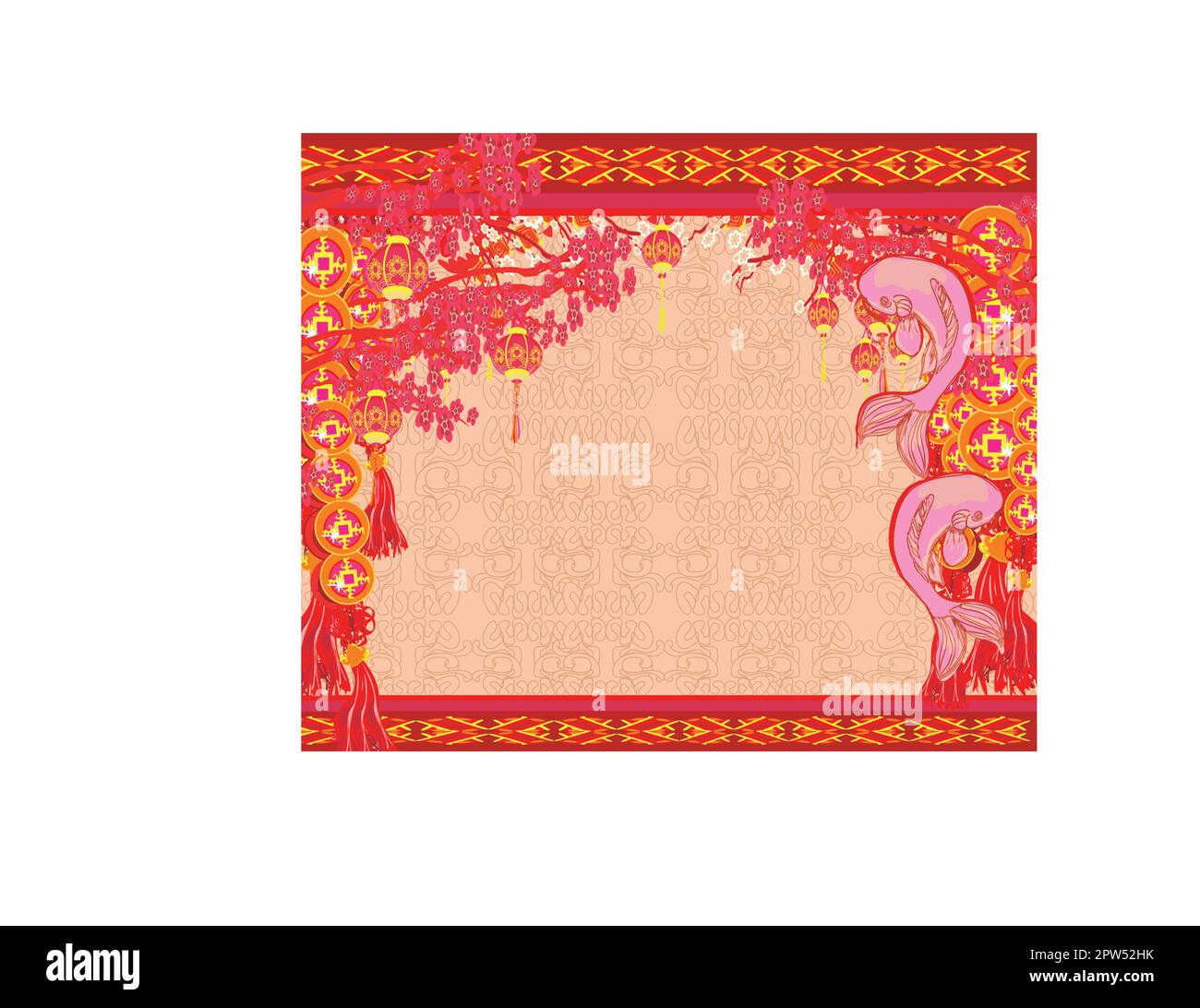 Chinese poster, vintage Stock Vector Images - Alamy