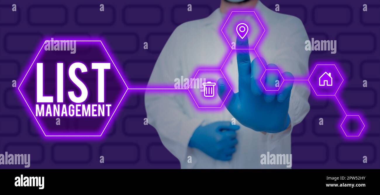 Inspiration showing sign List Management, Word for company or ...