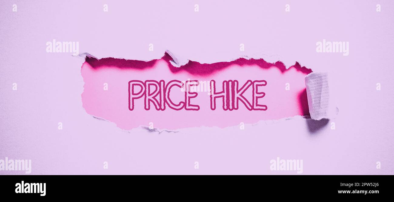 Conceptual display Price Hike, Word for sum of values that customer ... Conceptual display Price Hike, Word for sum of values that customer ...