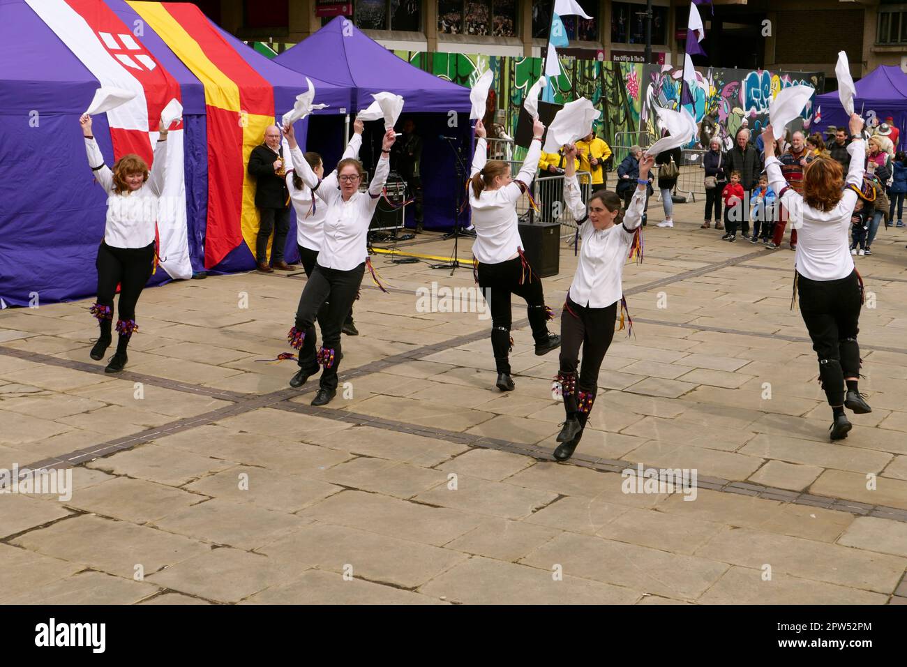 Saint George's Day Celebrations Derby 2023. Morris Dancers in the ...