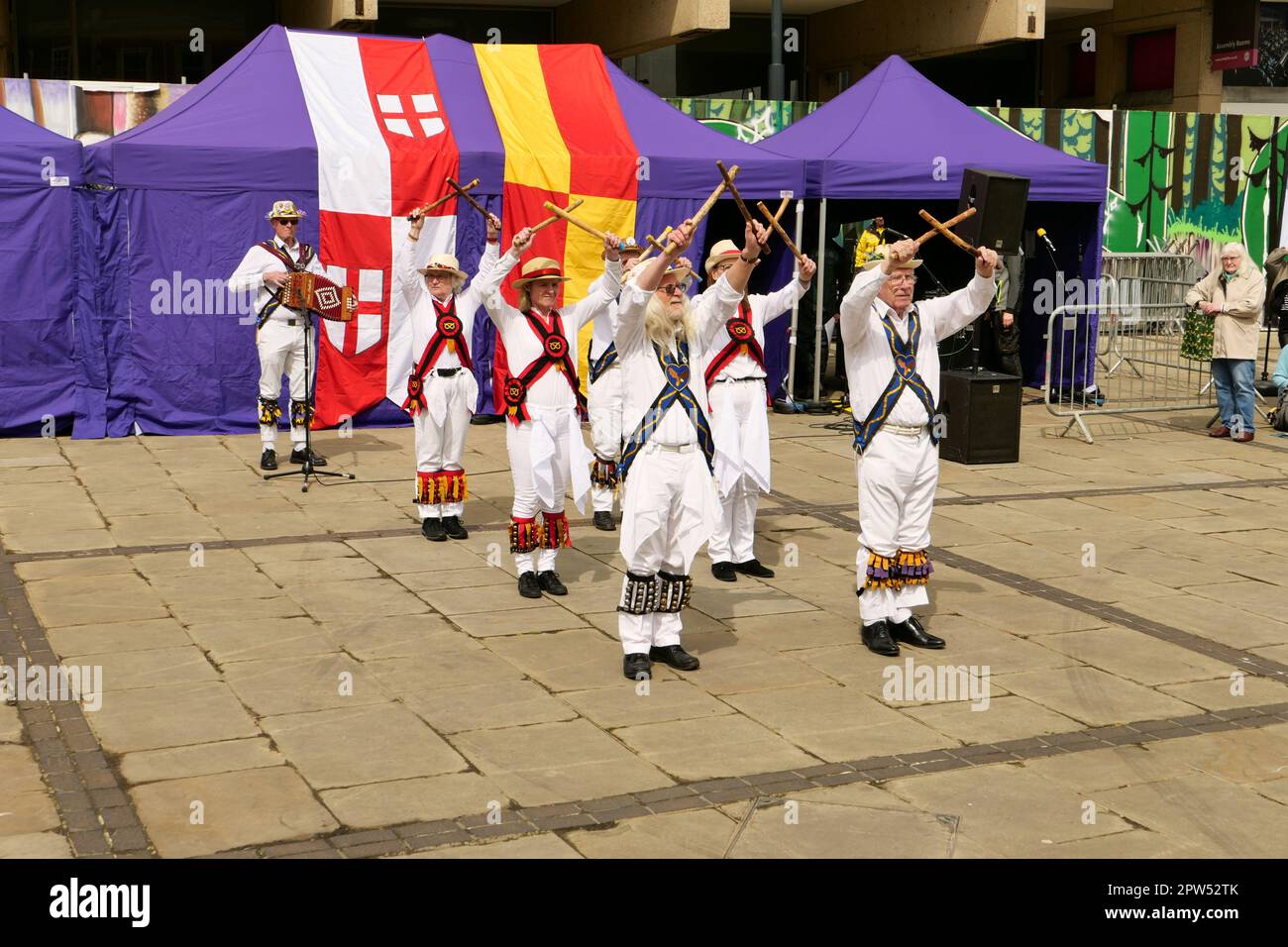 Saint George's Day Celebrations Derby 2023. Morris Dancers in the ...