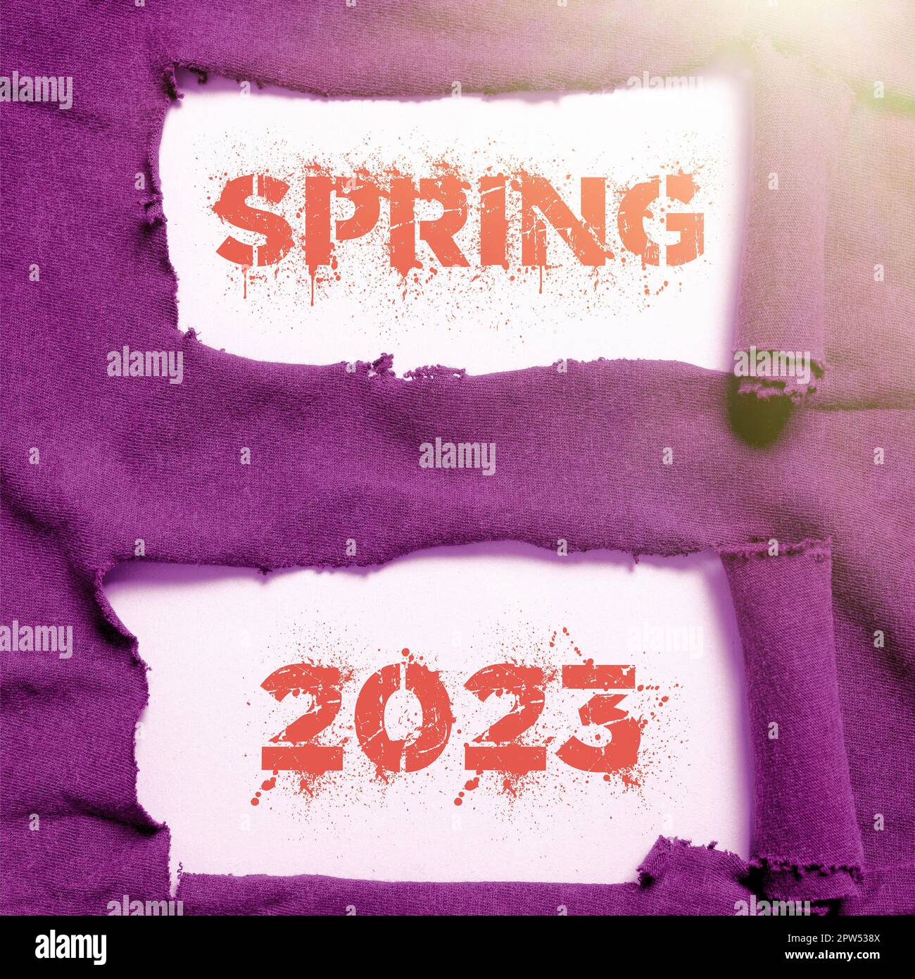 Text showing inspiration Spring 2023, Word for time of year where ...