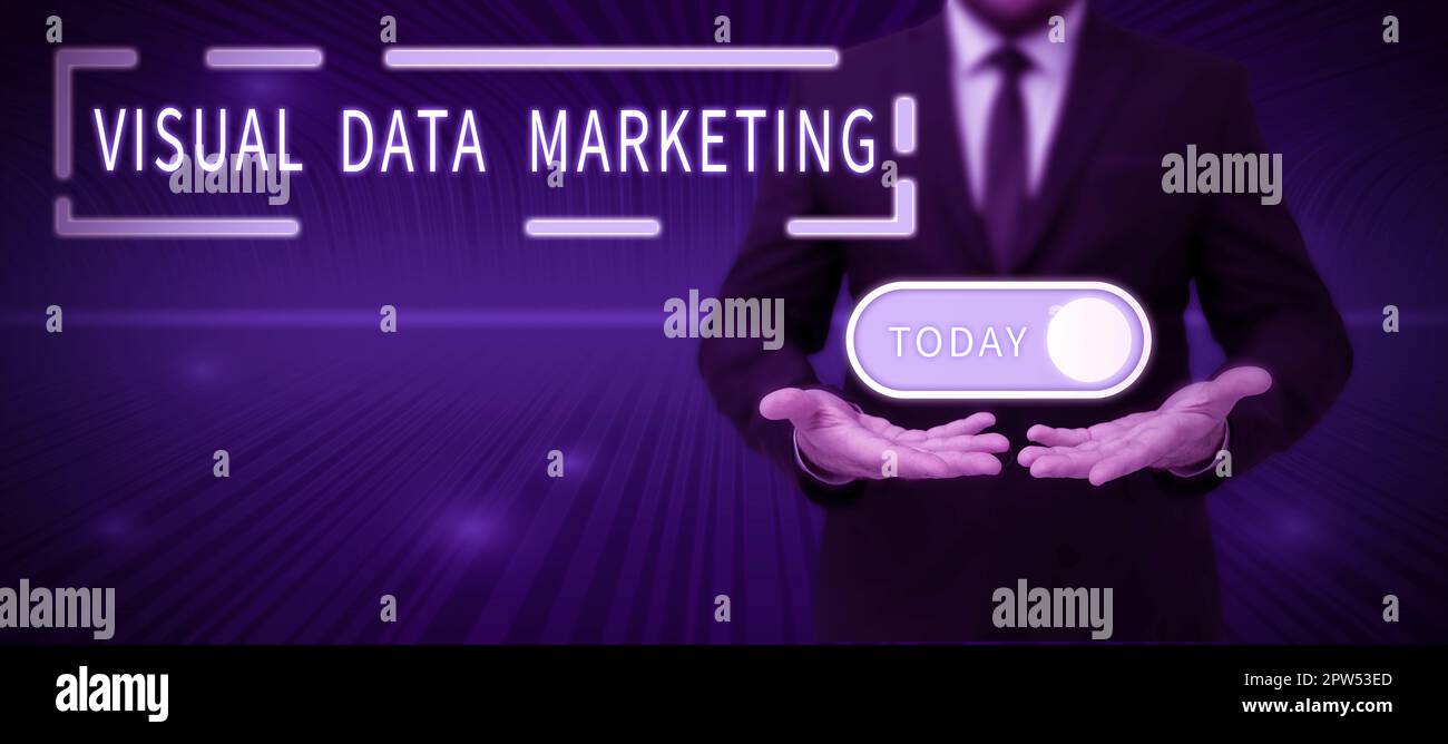 Conceptual display Visual Data Marketing, Business overview Use images ...