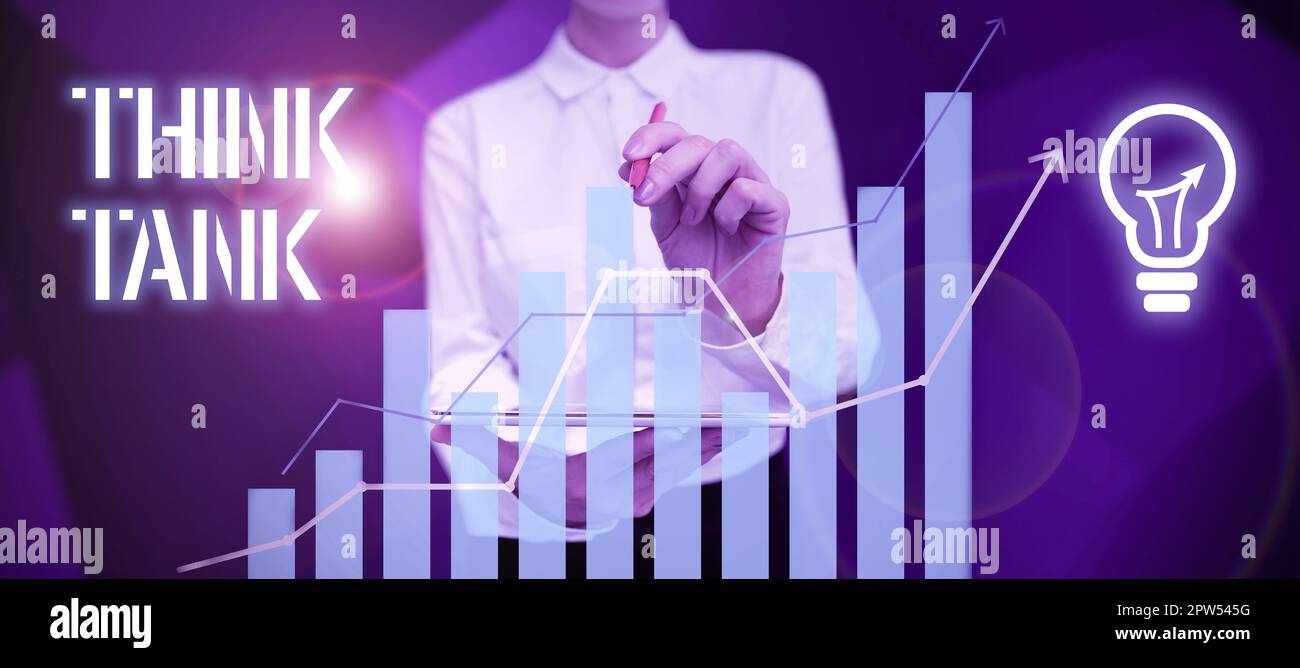 Conceptual display Think Tank, Business showcase Thinking of Innovative ...