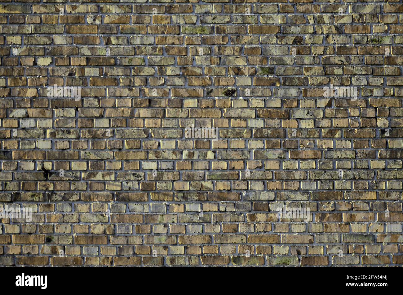 The texture of wall from a variety of old and dirty brick. Detailed ...