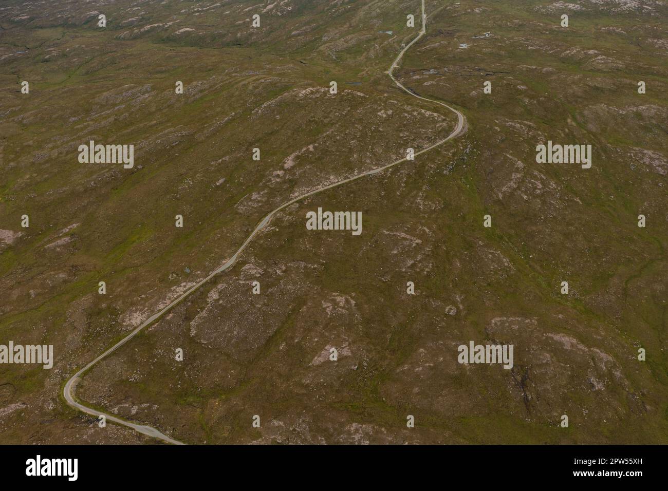 Highway through a desolate landscape in Scotland Stock Photo - Alamy