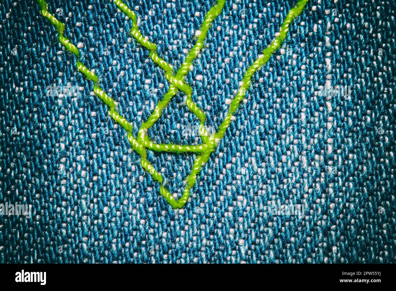 Blue jeans texture background and button and seam Stock Photo - Alamy