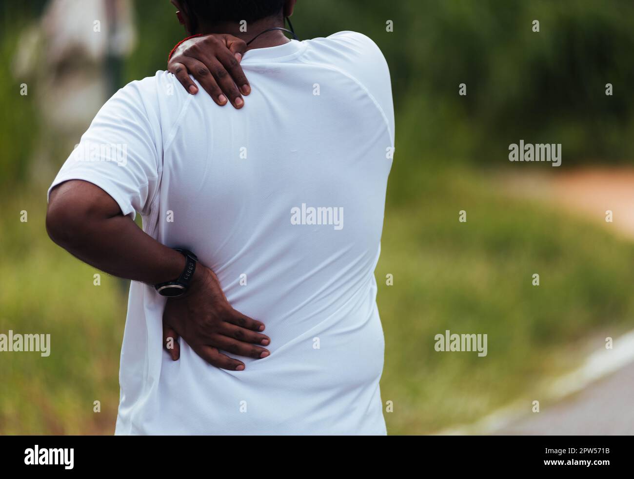 Indian man running with pain hi-res stock photography and images - Alamy