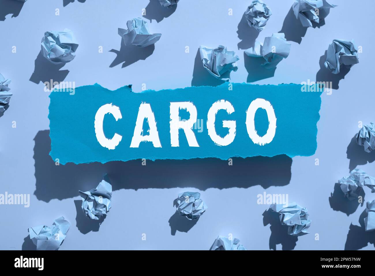 Writing displaying text Cargo, Internet Concept The goods Merchandise ...