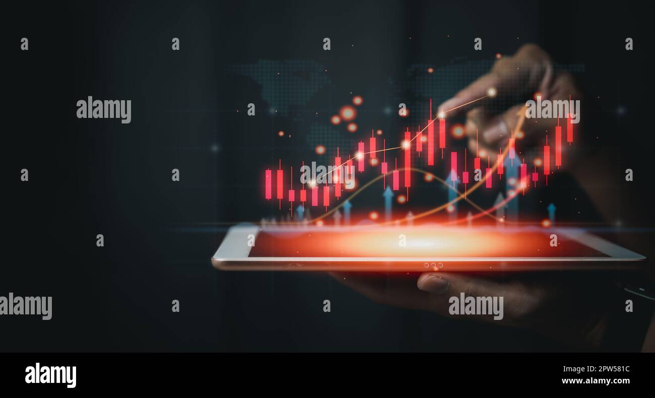 Digital marketing strategy and analysis big data graph growth on modern ...