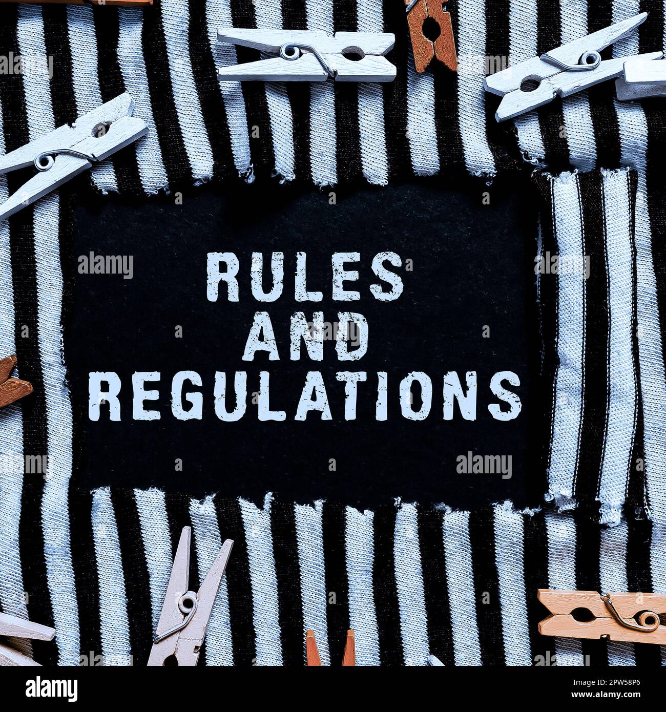 Writing displaying text Rules And Regulations, Business approach ...