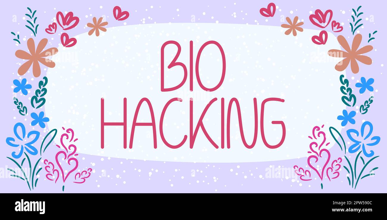 Hand writing sign Bio Hacking, Business concept exploiting genetic ...