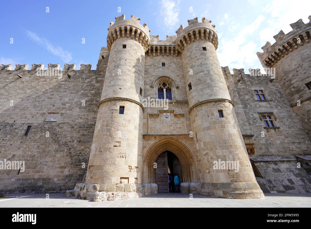 Palace of the Grand Master of the Knights of Rhodes, Greece Stock Photo ...