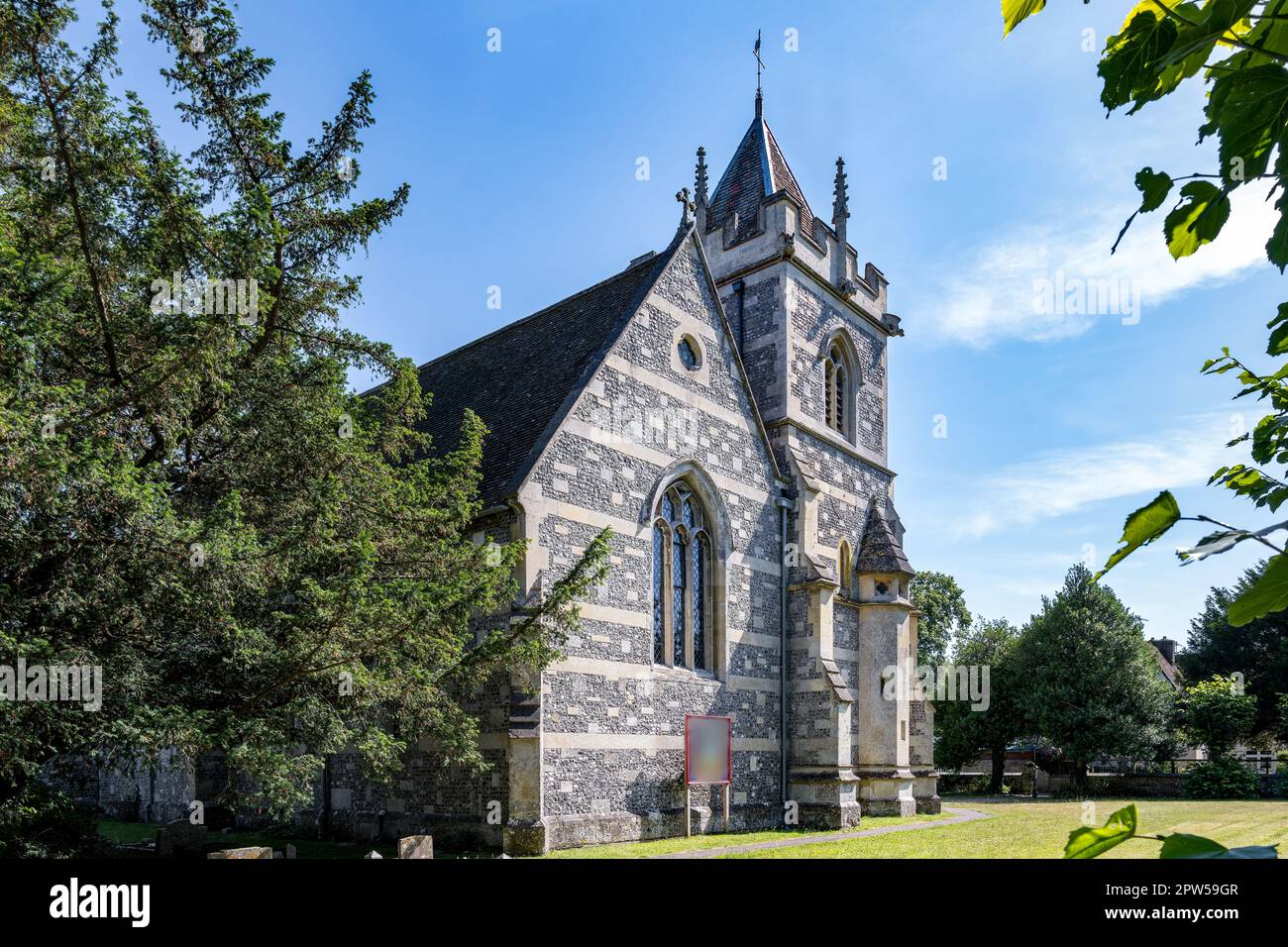 St Michael and All Angels church, a gothic stone building in ...