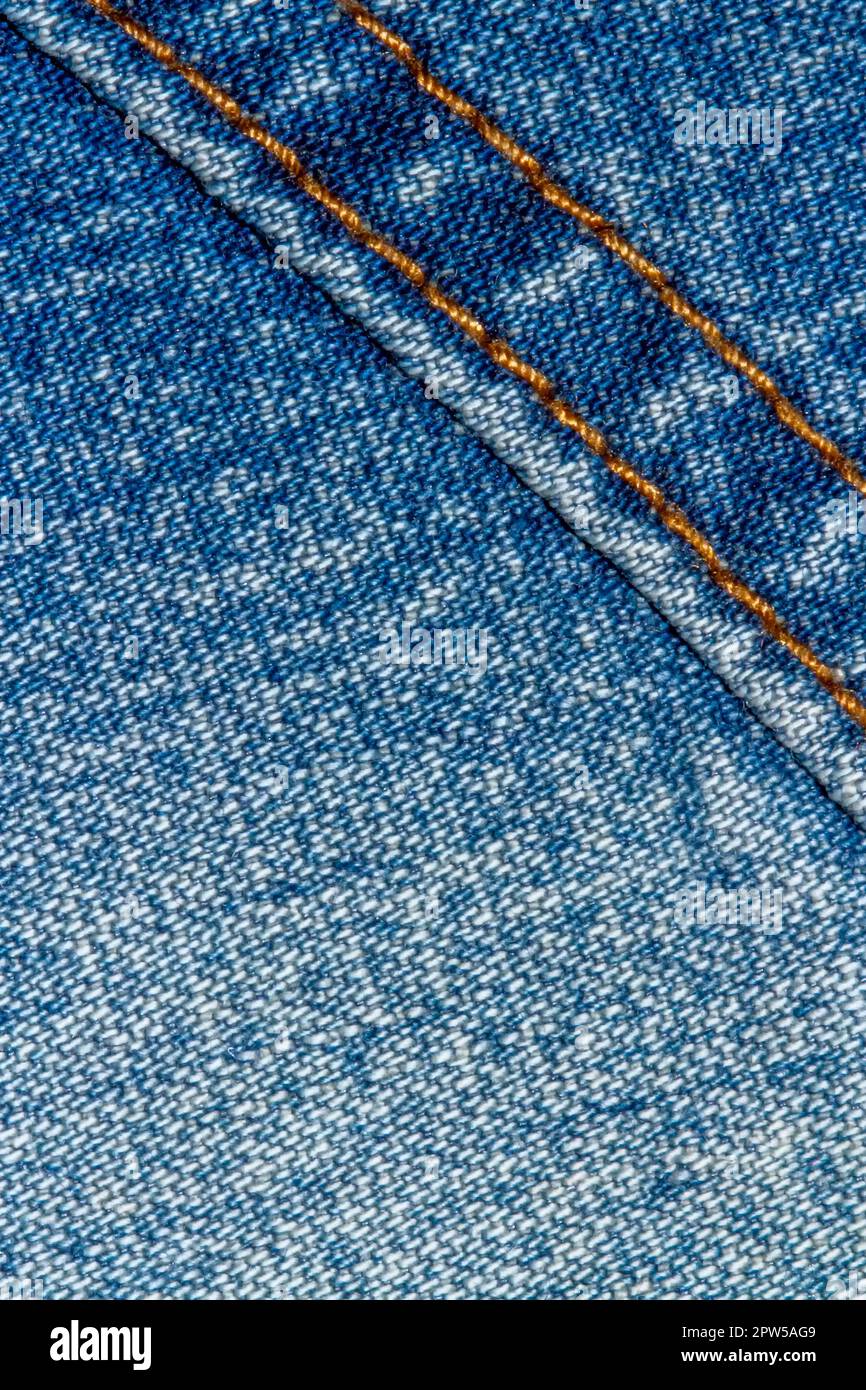 Blue jeans texture background and button and seam Stock Photo - Alamy
