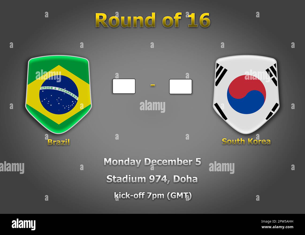 Concept 3d illustration round of 16 teams of World Cup Qatar 2022 ...