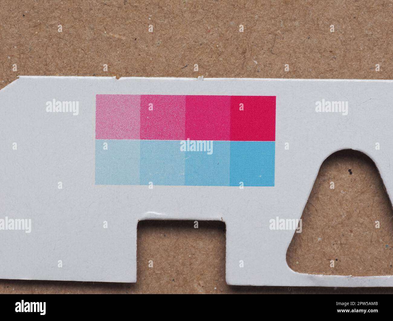 Colour bars printed outside the trim area for density quality control ...