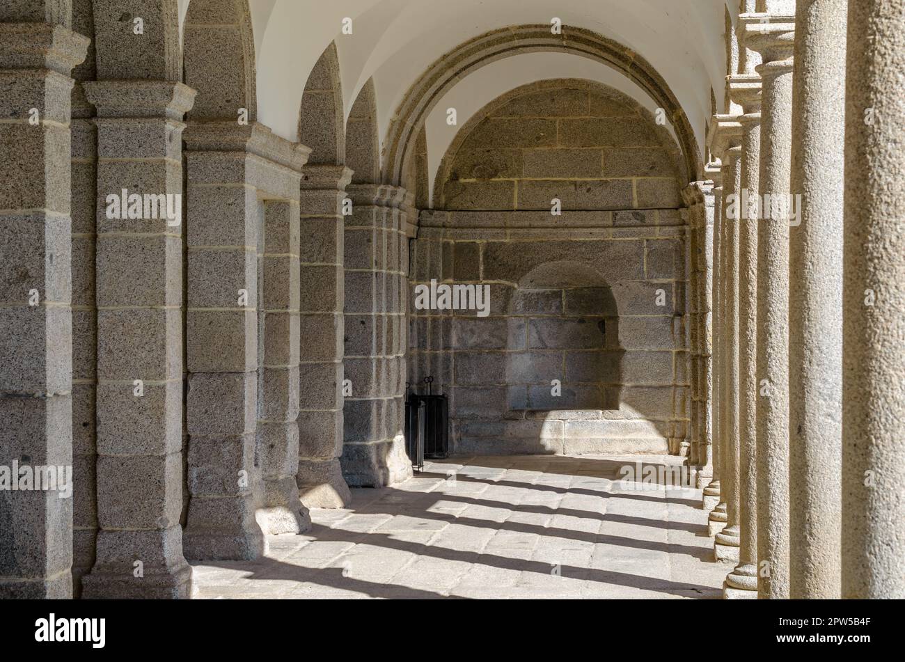 Architectural detail of the Royal Site of San Lorenzo de El Escorial ...