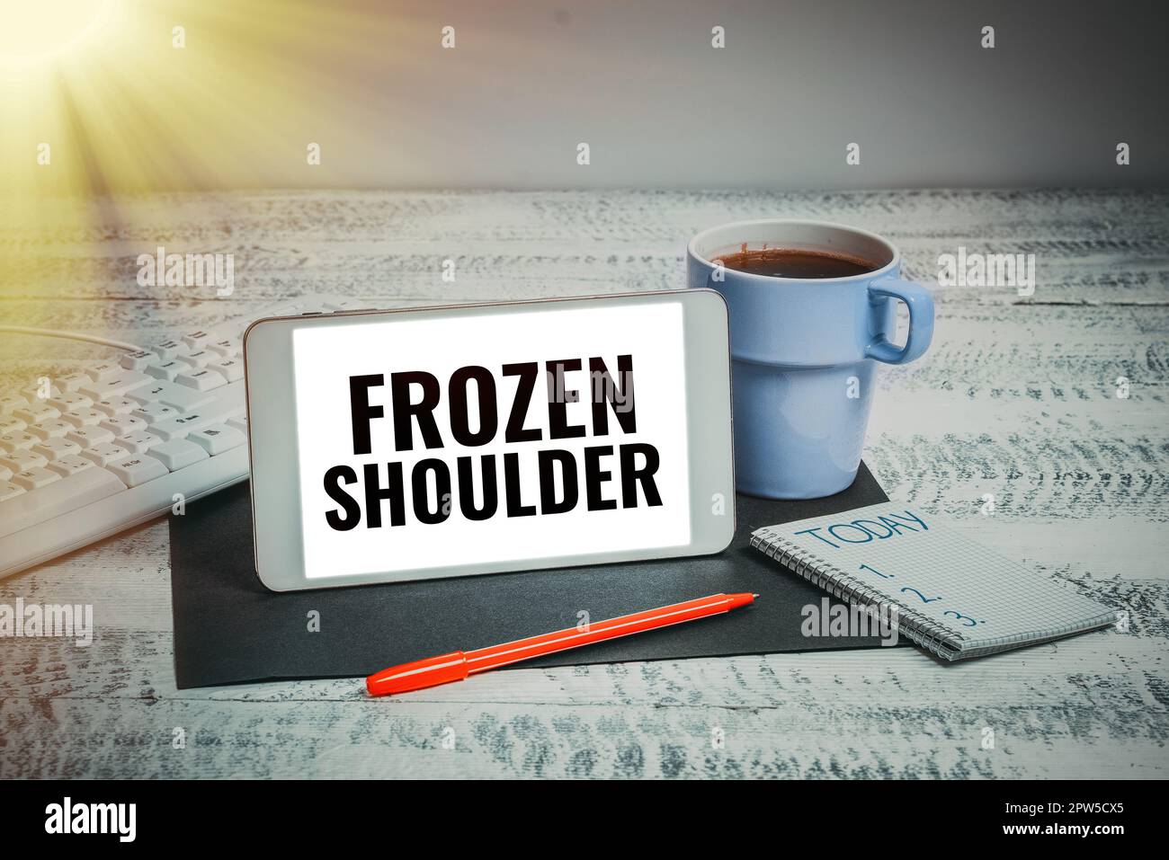 Conceptual display Frozen Shoulder, Business overview characterized by ...