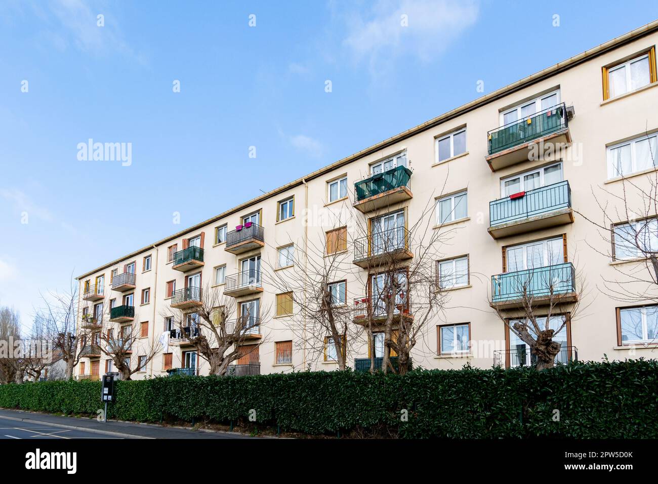 Building from the 60s Stock Photo - Alamy