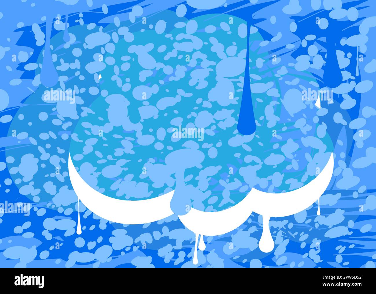 Blue and White Cloud Background Graffiti Stock Vector Image & Art - Alamy