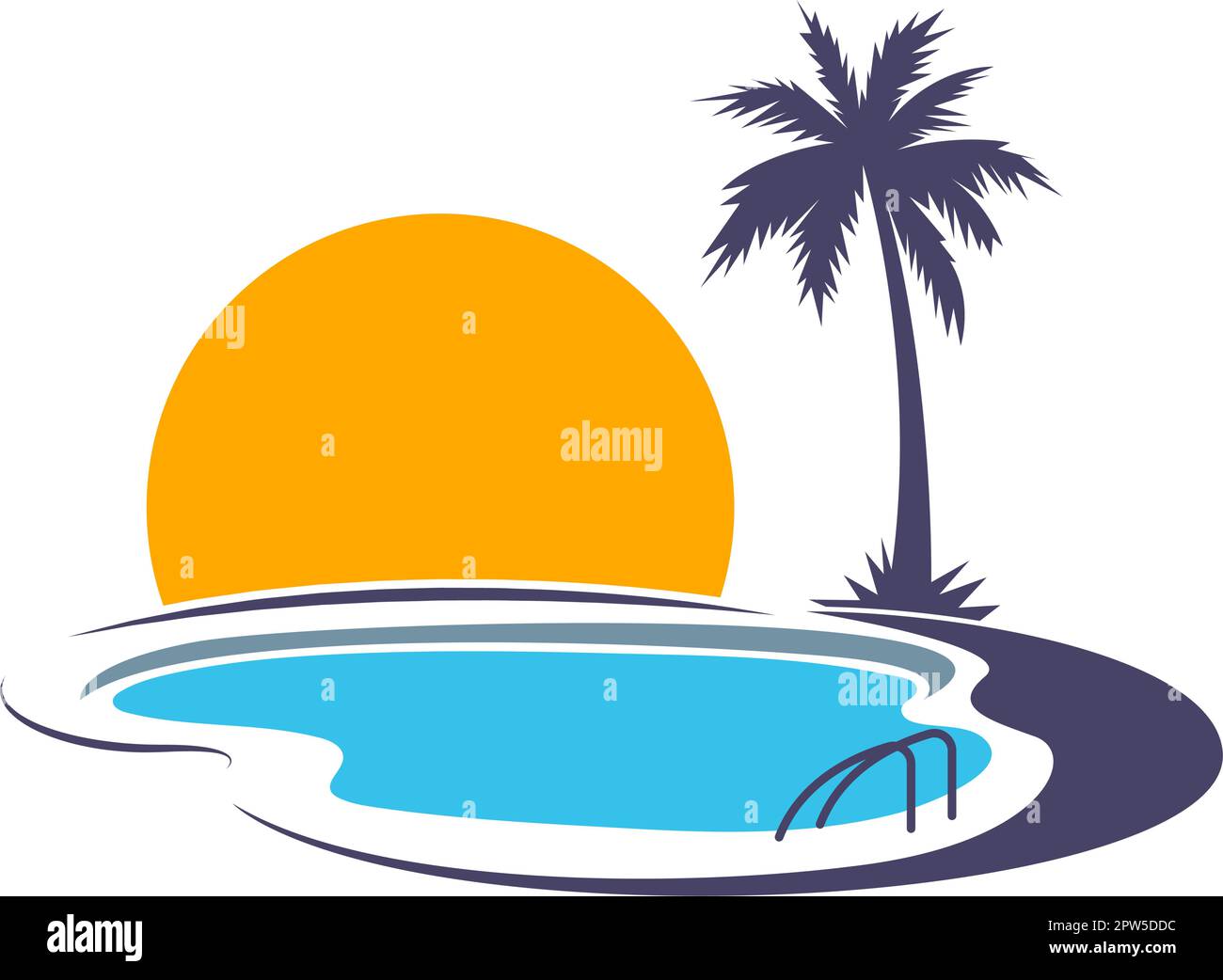 Pools icon logo design Stock Vector Image & Art - Alamy