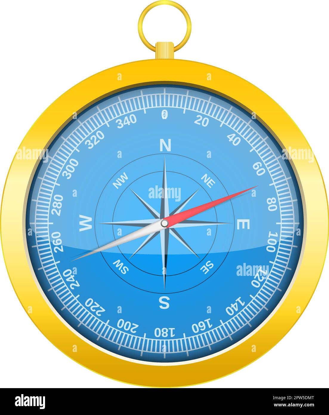 Compass Rose Metal Stock Vector Images Alamy