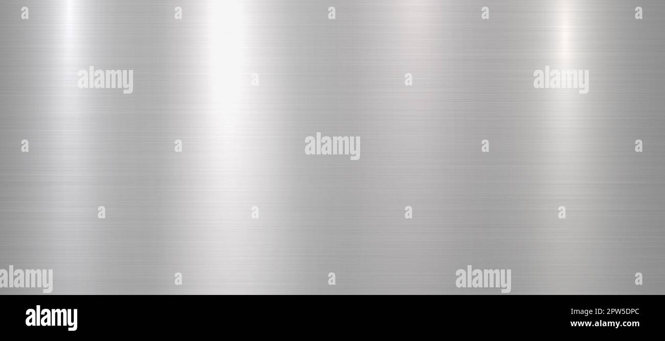 Panoramic background silver steel metal texture - Vector illustration ...