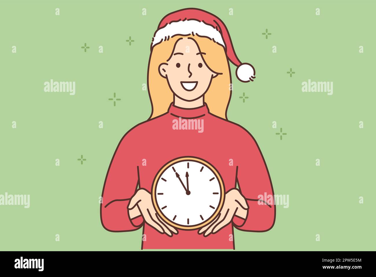 Smiling woman hat day Stock Vector Images - Alamy