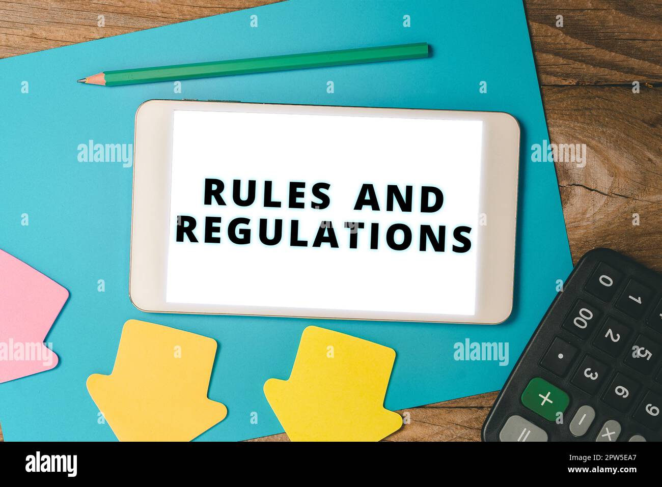 Writing displaying text Rules And Regulations, Business overview ...