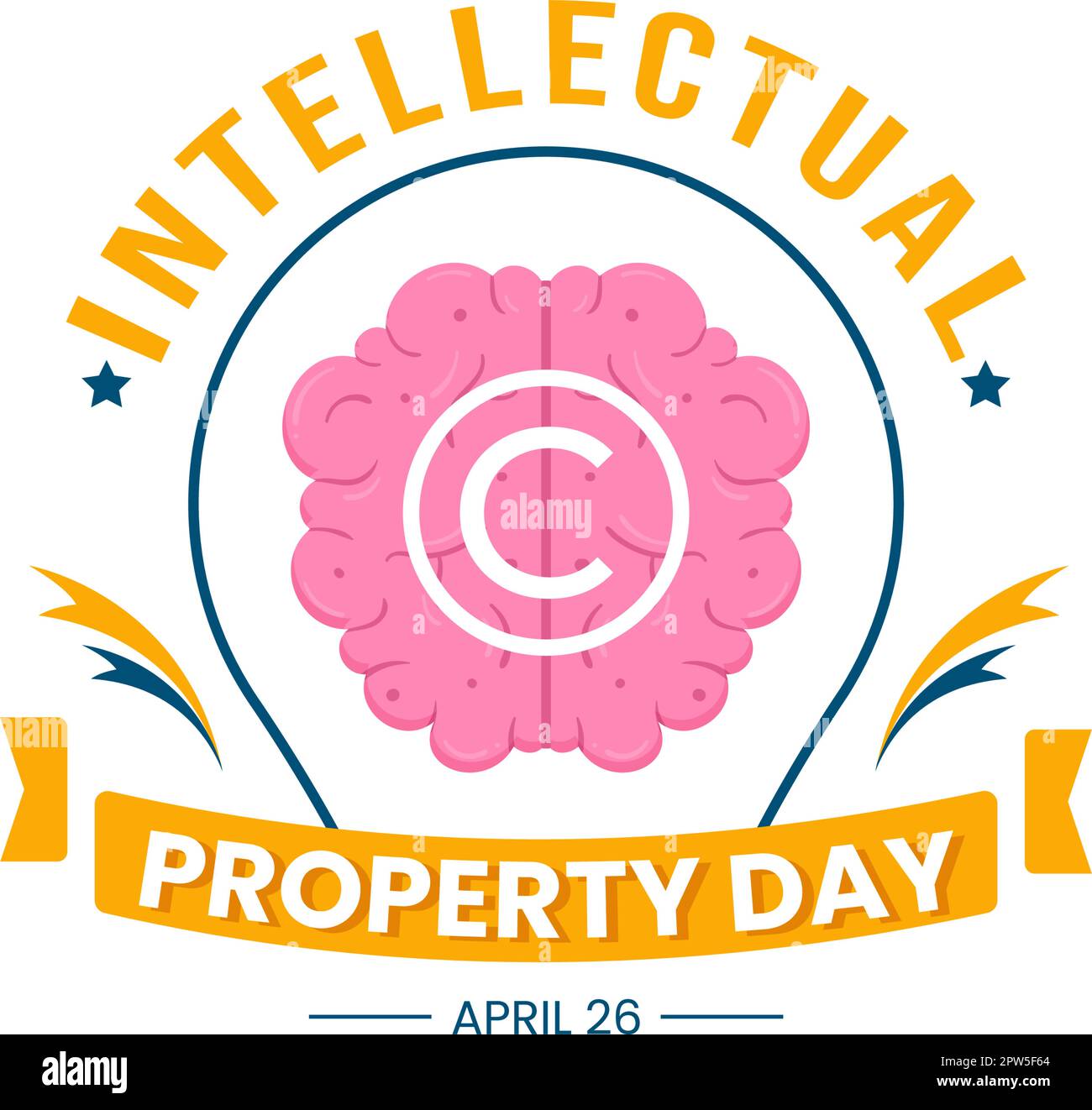 World Intellectual Property Day Illustration with Creativity and Light ...