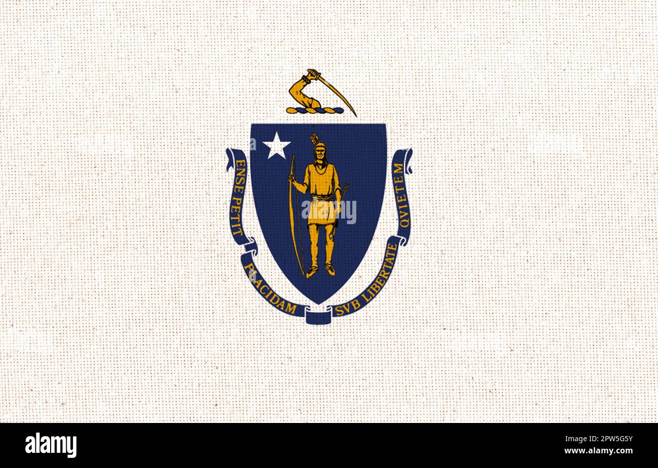 Flag of American state Massachusetts. Flags of the U.S. states Fabric ...
