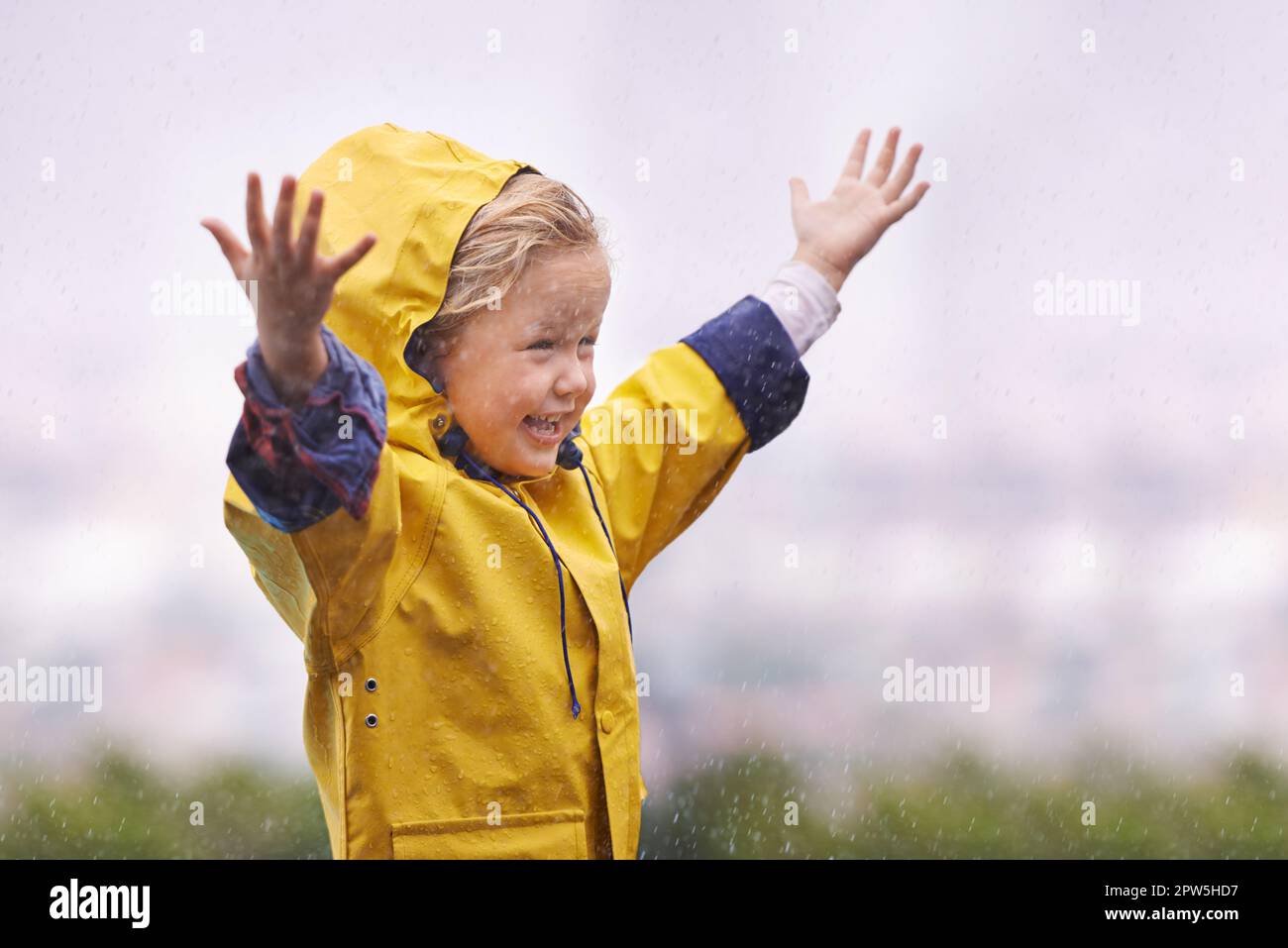 To enjoy the rainbow, first enjoy the rain. an adorable little girl ...