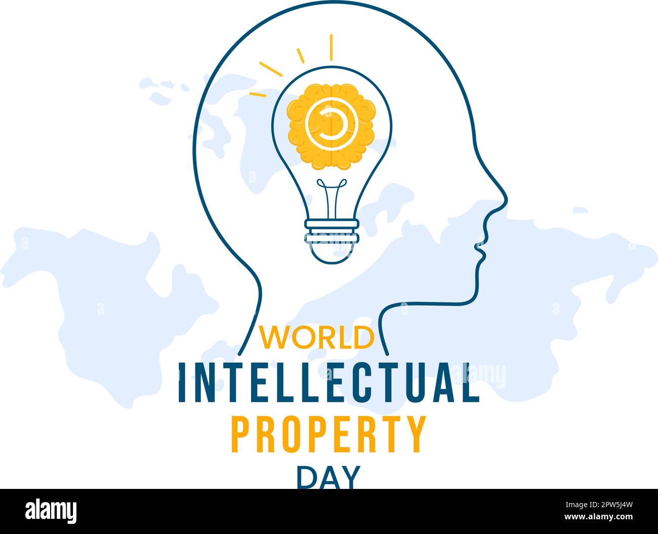 World Intellectual Property Day Illustration with Creativity and Light ...