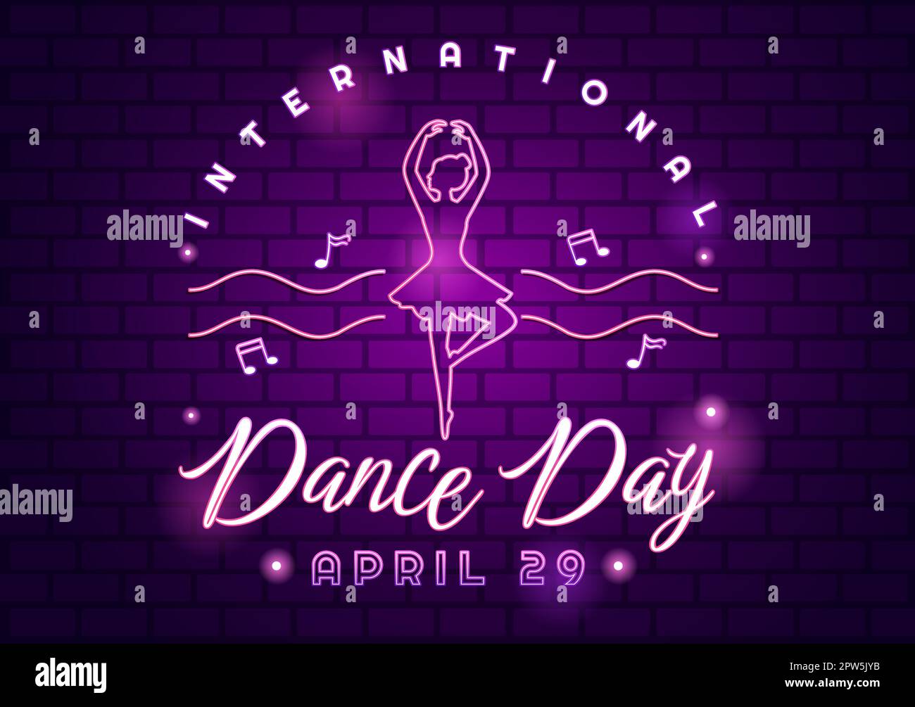 International Dance Day Illustration with Professional Dancing ...