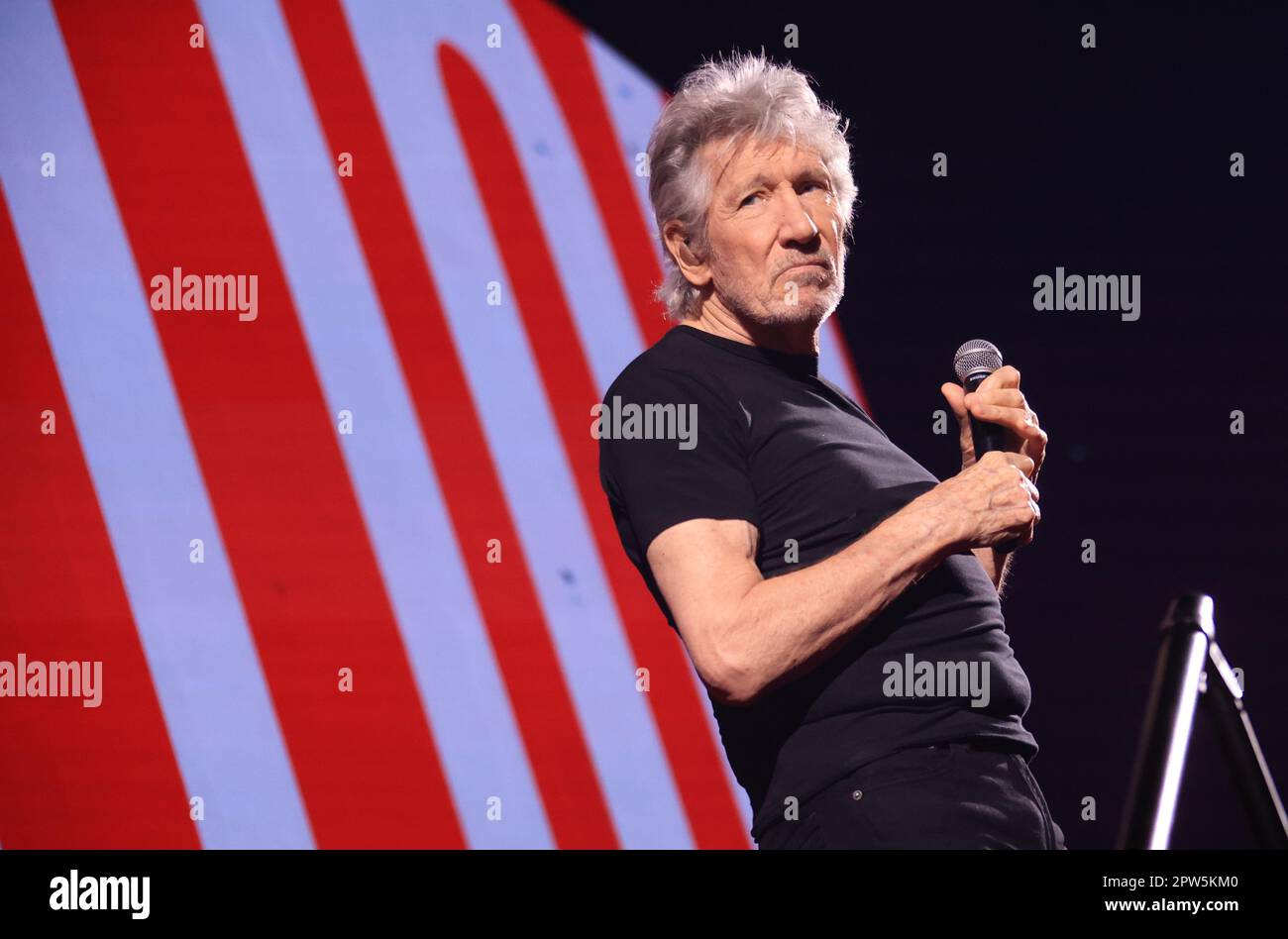 Bologna, Italy. 28th Apr, 2023. Roger Waters, bassist, songwriter and ...