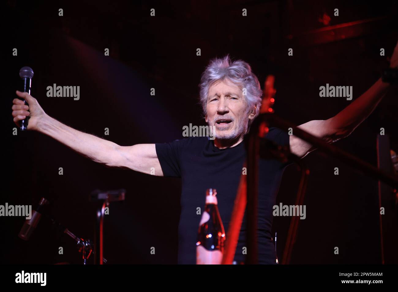 Bologna, Italy. 28th Apr, 2023. Roger Waters, bassist, songwriter and ...