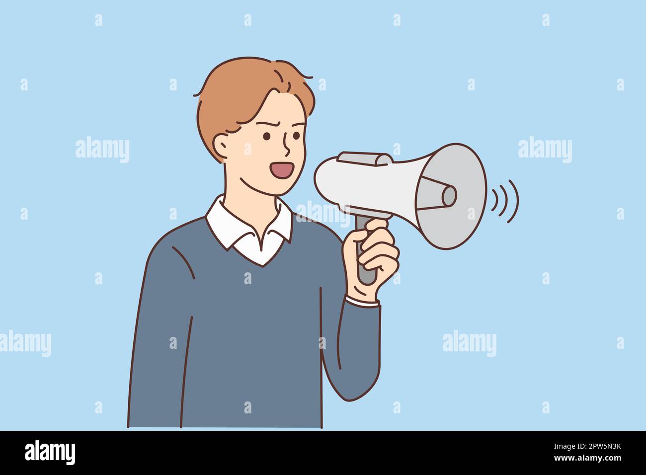 People Scream Vector