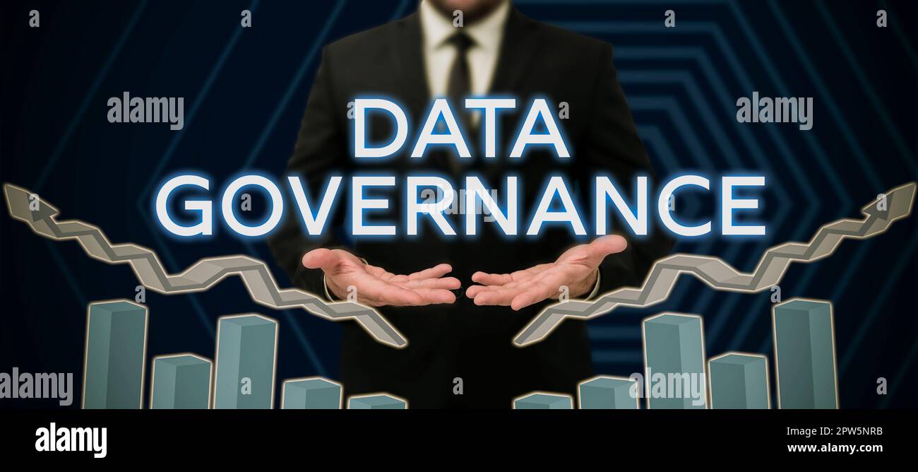 Conceptual caption Data Governance, Word Written on general management ...