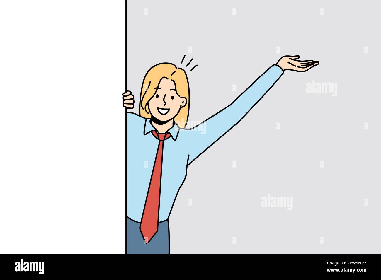 Look behind you Stock Vector Images - Alamy