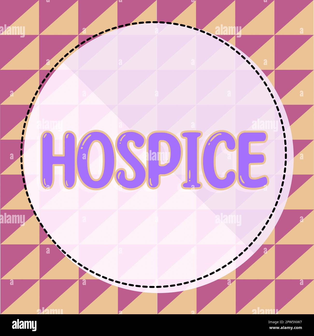 Hand writing sign Hospice, Business overview focuses on the palliation ...