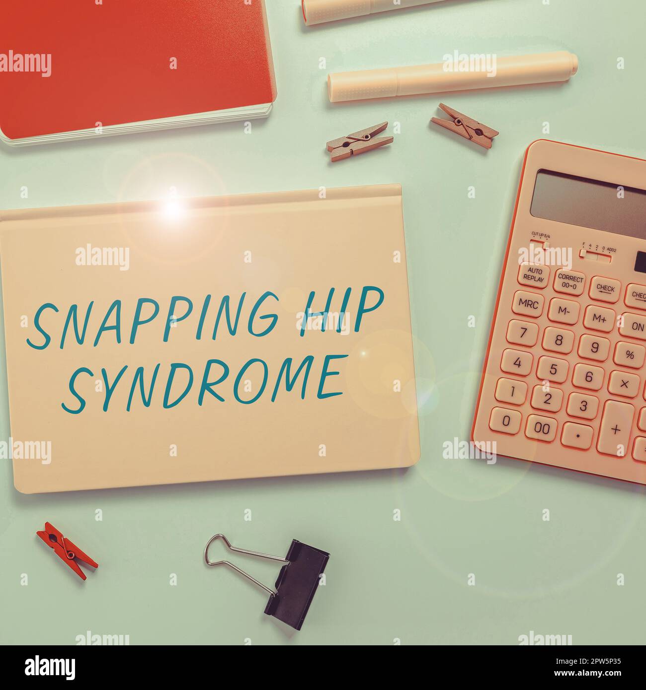 Conceptual caption Snapping Hip Syndrome, Business overview audible ...