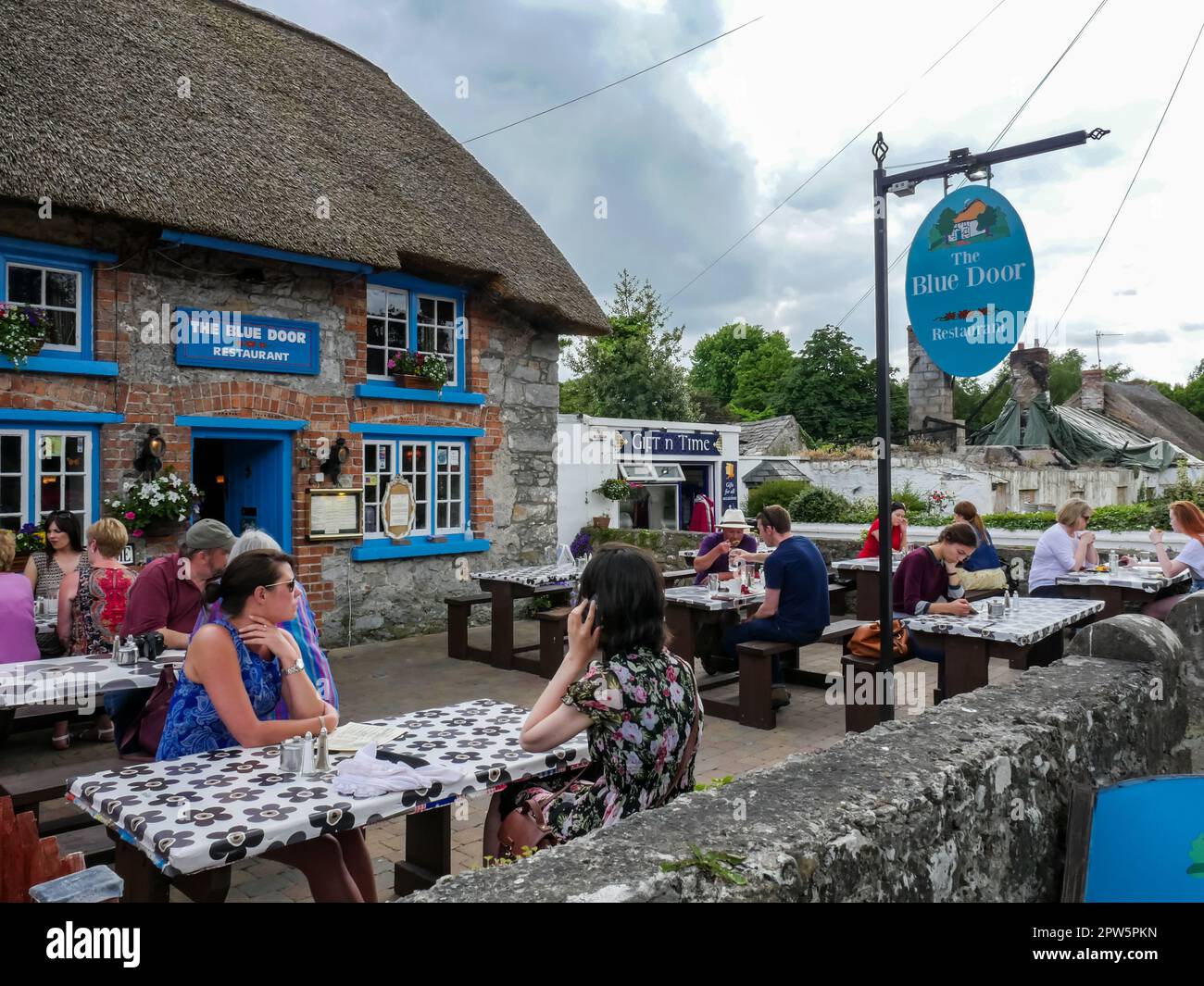 The Blue Door Restaurant in Adare, Ireland Stock Photo - Alamy