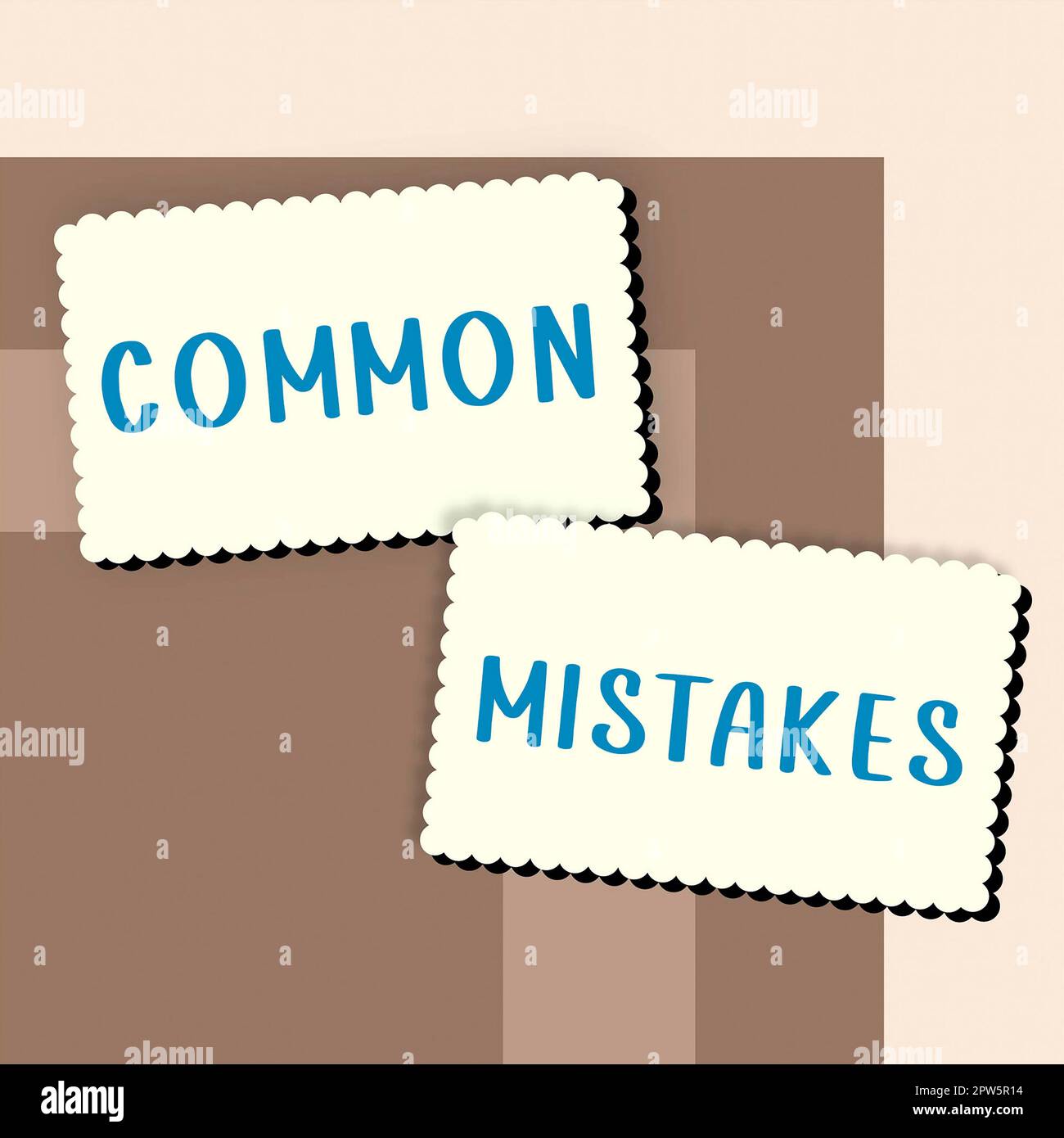 Writing displaying text Common Mistakes, Word Written on actions that ...