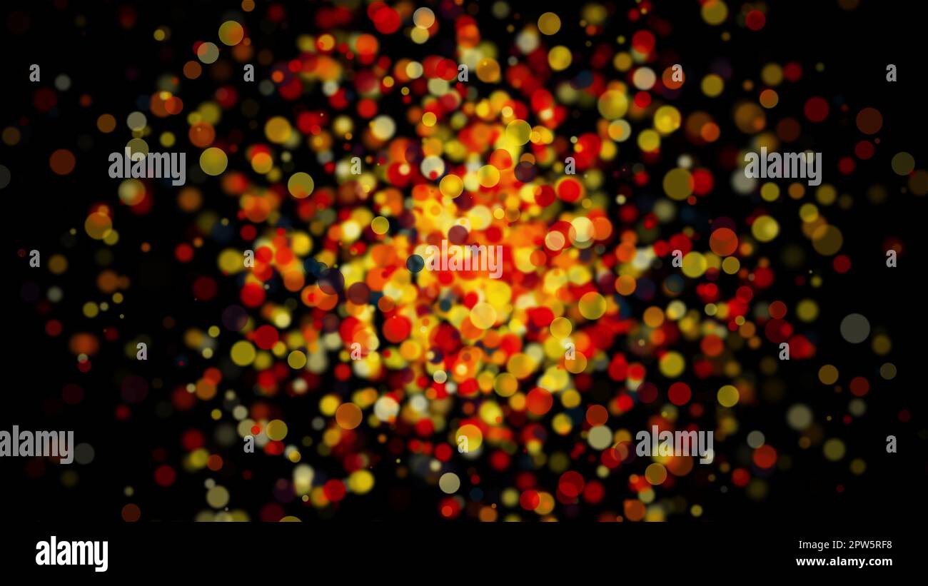 Random colorful particles. Computer generated 3d render Stock Photo - Alamy