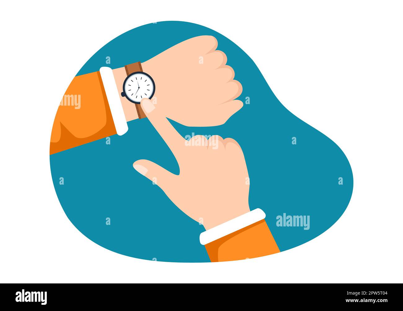 Watches Store with Various Models, Analog and Digital in Flat Cartoon ...