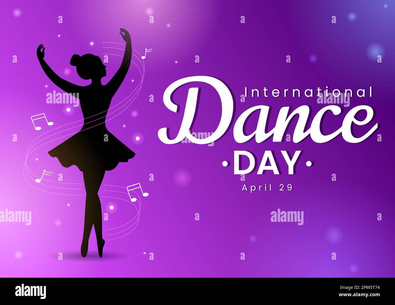 International Dance Day Illustration with Professional Dancing ...