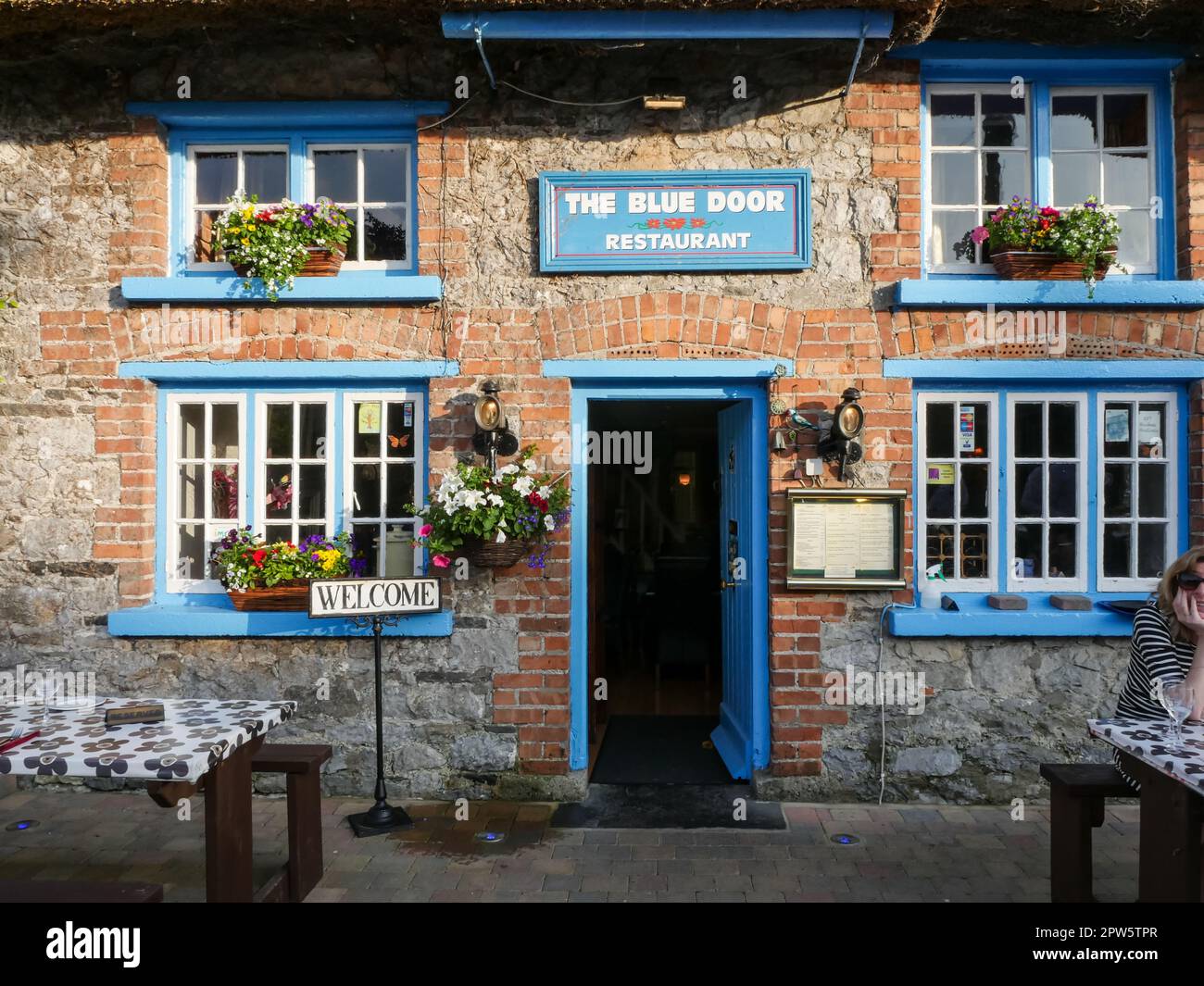 The Blue Door Restaurant in Adare, Ireland Stock Photo - Alamy
