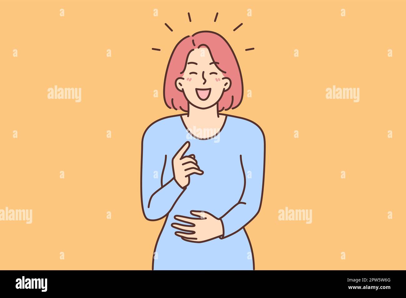 Laugh reaction Stock Vector Images - Alamy